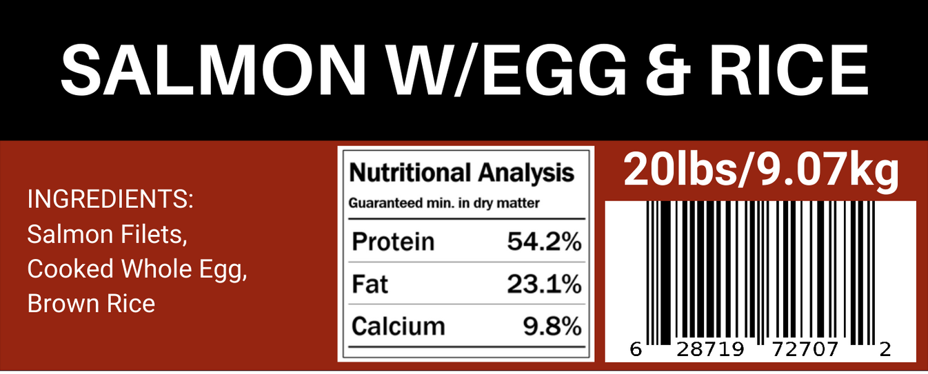 Salmon, Egg & Brown Rice – Simply Raw Alberta